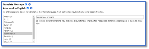 Messenger: Translate Messages
